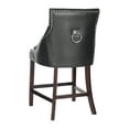 Safavieh Eleni 26 in. H Tufted Wing Back Counter Stool with Ring, Set ...