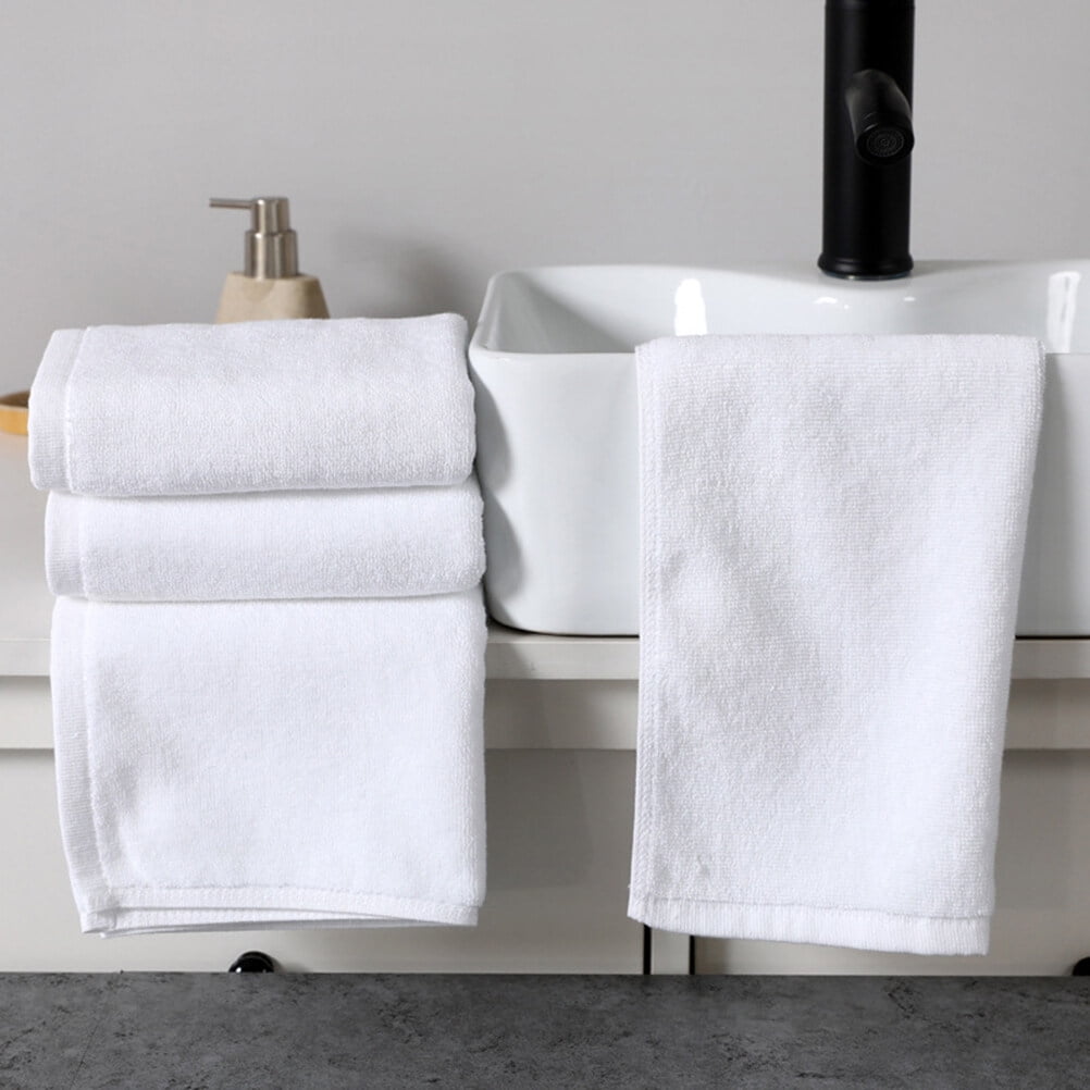 Click here for Mobutofu 4pcs White Cotton Thickened Bath Towels A... prices