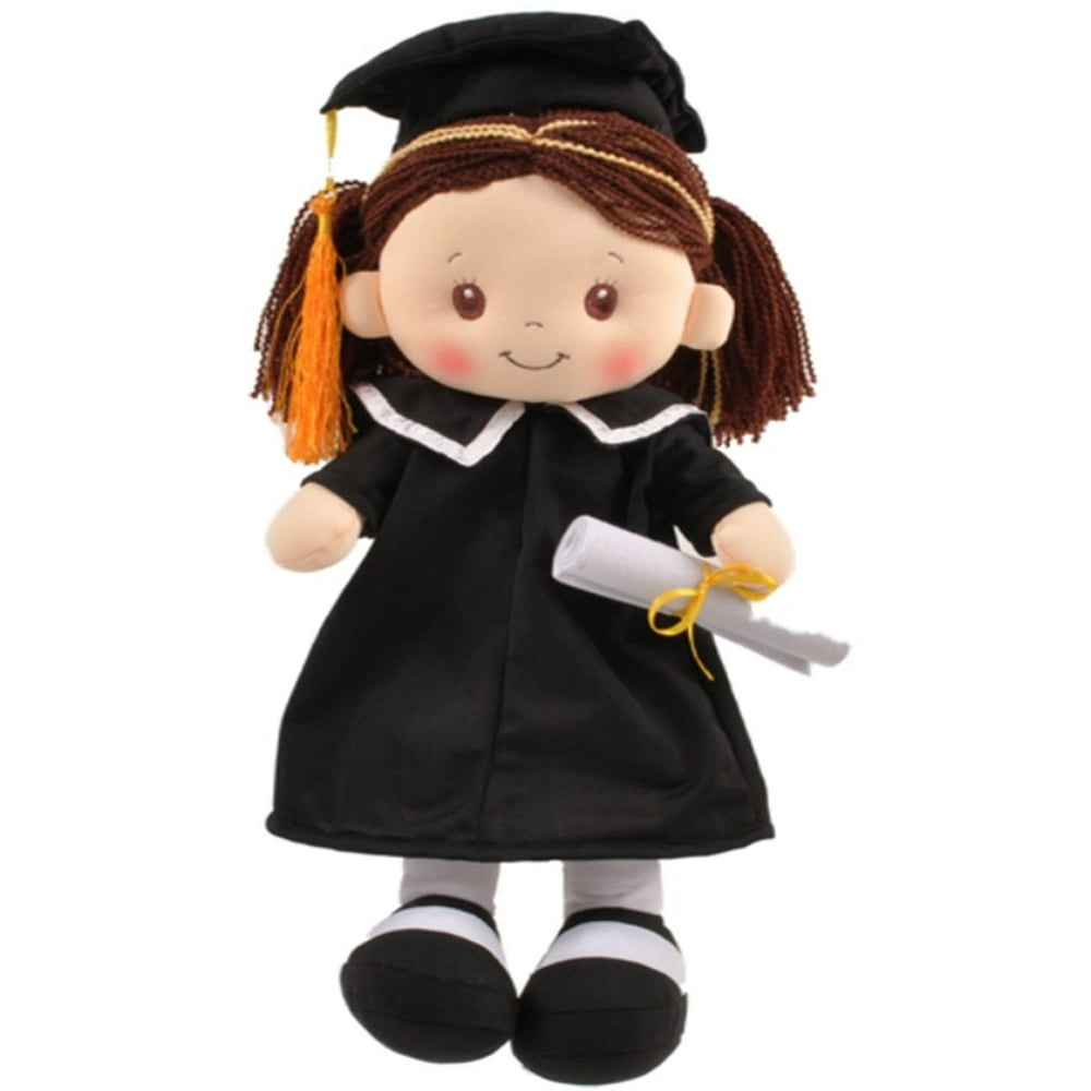 Linzy Congratulations Plush Cloth Rag Doll With Graduation Cap & Gown ...