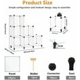 6 Cube Closet Storage Shelves DIY Stackable Translucent Clothes Storage ...
