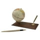 Advantus Ivory Globe Holder with Pen Stand, 3 7/8" Diameter, Walnut ...
