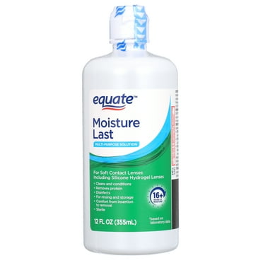 Equate Moisture Last Multi-Purpose Solution for Soft Contact Lenses, 12 ...