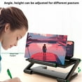 Foldable Phone Screen Magnifier with 3D HD Lens, Multi-Angle Stand, and ...