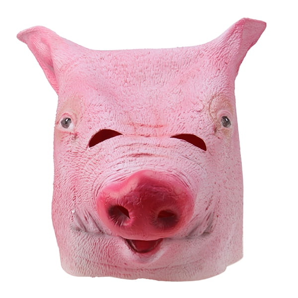 Halloween Party Decorations Creepy PIG head latex Rubber Mask Perfect ...