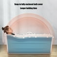 Portable Bathtub Adult Large Shower Soaking Folding Water Spa Bath Tub ...