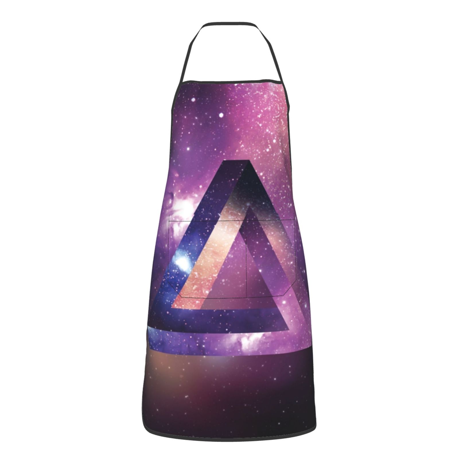 ZNDUO Triangle Space Stars Pattern Apron, Adjustable Bib Soft Chef ...