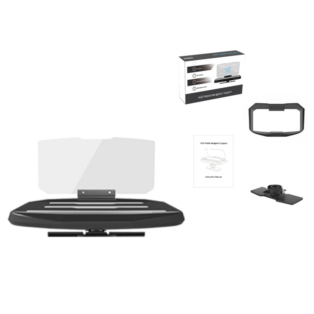 Car GPS Navigation Projector Wireless Charging Mount HUD Screen Head Up ...
