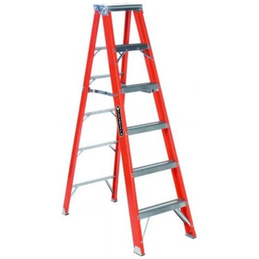 Stanley 6' Fiberglass Ladder - Walmart.com