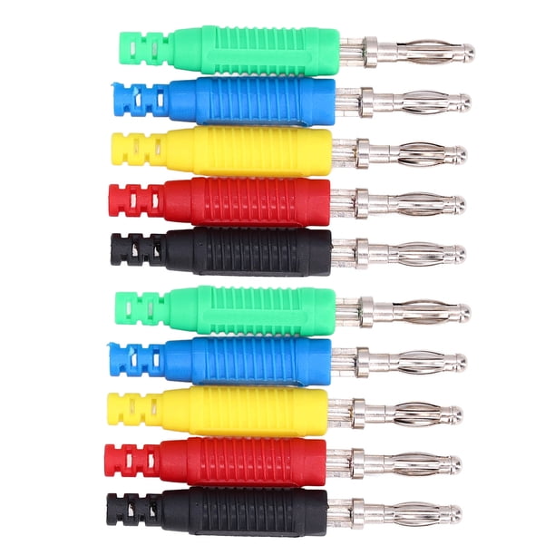 2Set Banana Connectors, Lantern Banana Plug Brass PA Male Banana Socket ...