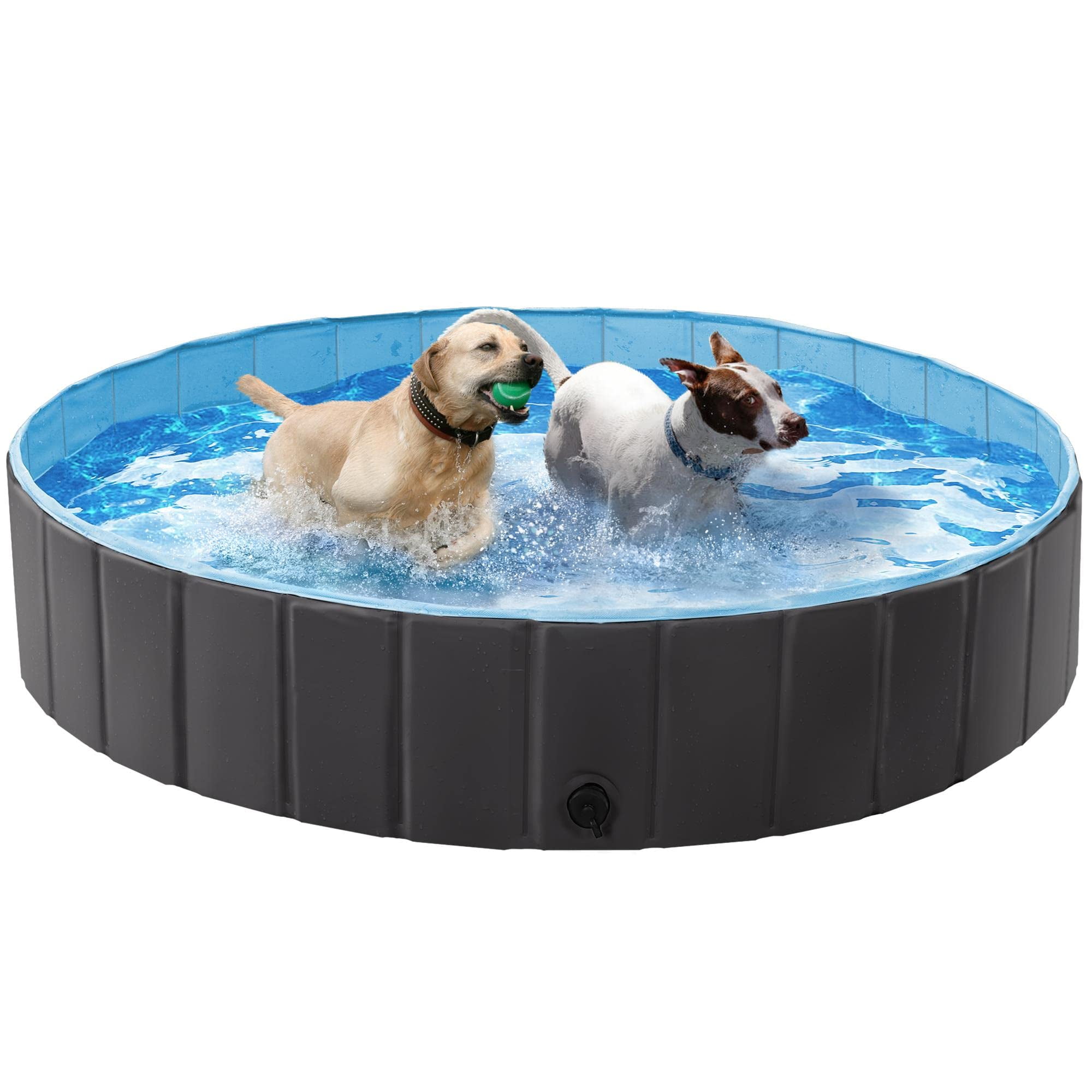 Dog Pool Yaheetech de plástico duro gris para perros pequeños, medianos ...