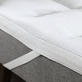 CirclesHome White Futon Mattress Toppers with Anti-Slip Anchors - Futon ...