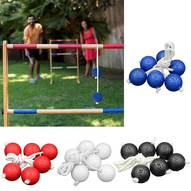 Ladder Ball Toss Game W/ 6 Balls Indoor/outdoor Patio Backyard Lawn ...