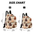 Bear Mushroom Pattern Fashion Backpack Quilted Lightweight Women Travel ...