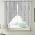 Ash Gray Swag Curtain Valance for Window 2 Panels Rustic Vertical ...