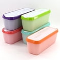 Giaone Ice Cream Storage Tub Rectangular Reusable Ice Cream Box ...