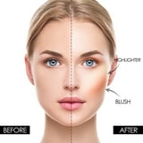FOCALLURE 3 in 1 Blush and Highlighter Palette, Matte Blush and Shimmer ...