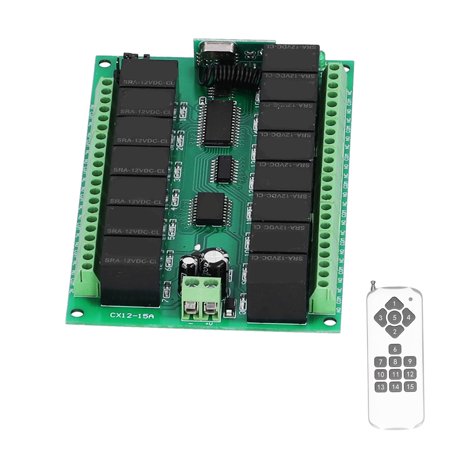 15-channel Control Relay Switch Digital Remote Control Switch Remote ...