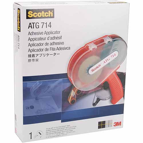 3M Scotch 714 ATG Adhesive Applicator: For 1/4" ATG tape (Red ...