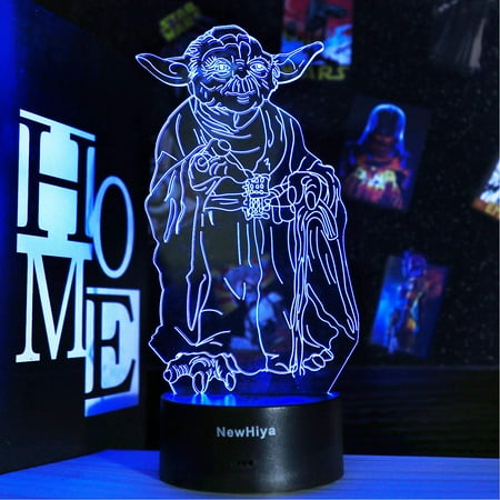 3D Star Wars Night Light, 16 Colors Changing Night Lights with Remote ...