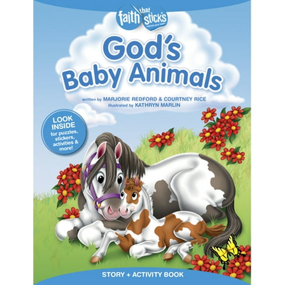 Pre-Owned God's Baby Animals Story + Activity Book (Paperback ...