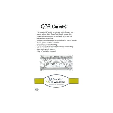 Sew Kind Of Wonderful QCR Ruler Quick Curve - Walmart.com