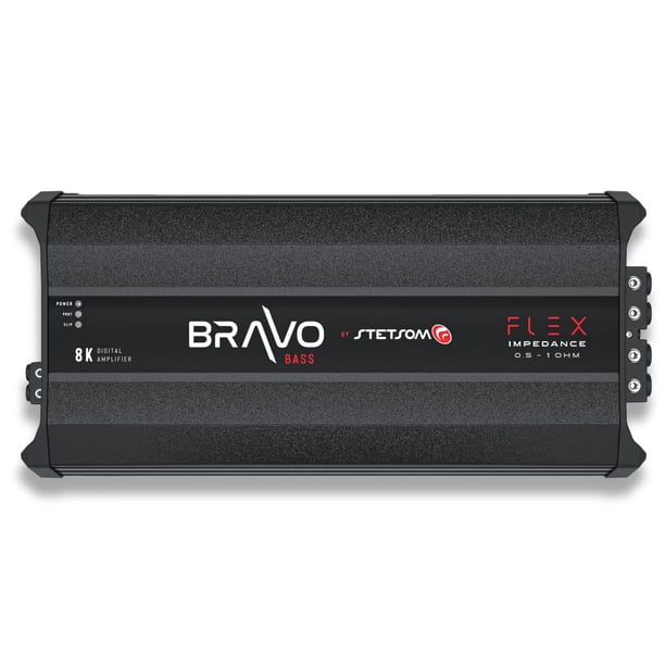 Amplificador de Audio Clase D Stetsom Bravo BASS Flex 8000 Vatios para ...