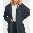 Real Essentials 3 Pack: Women's Long Sleeve Open-Front Cardigan with ...