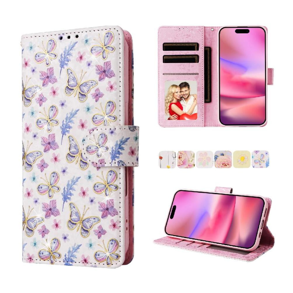 FOXDOCK Floral Wallet Phone Case for Samsung Galaxy A56 , PU Leather ...