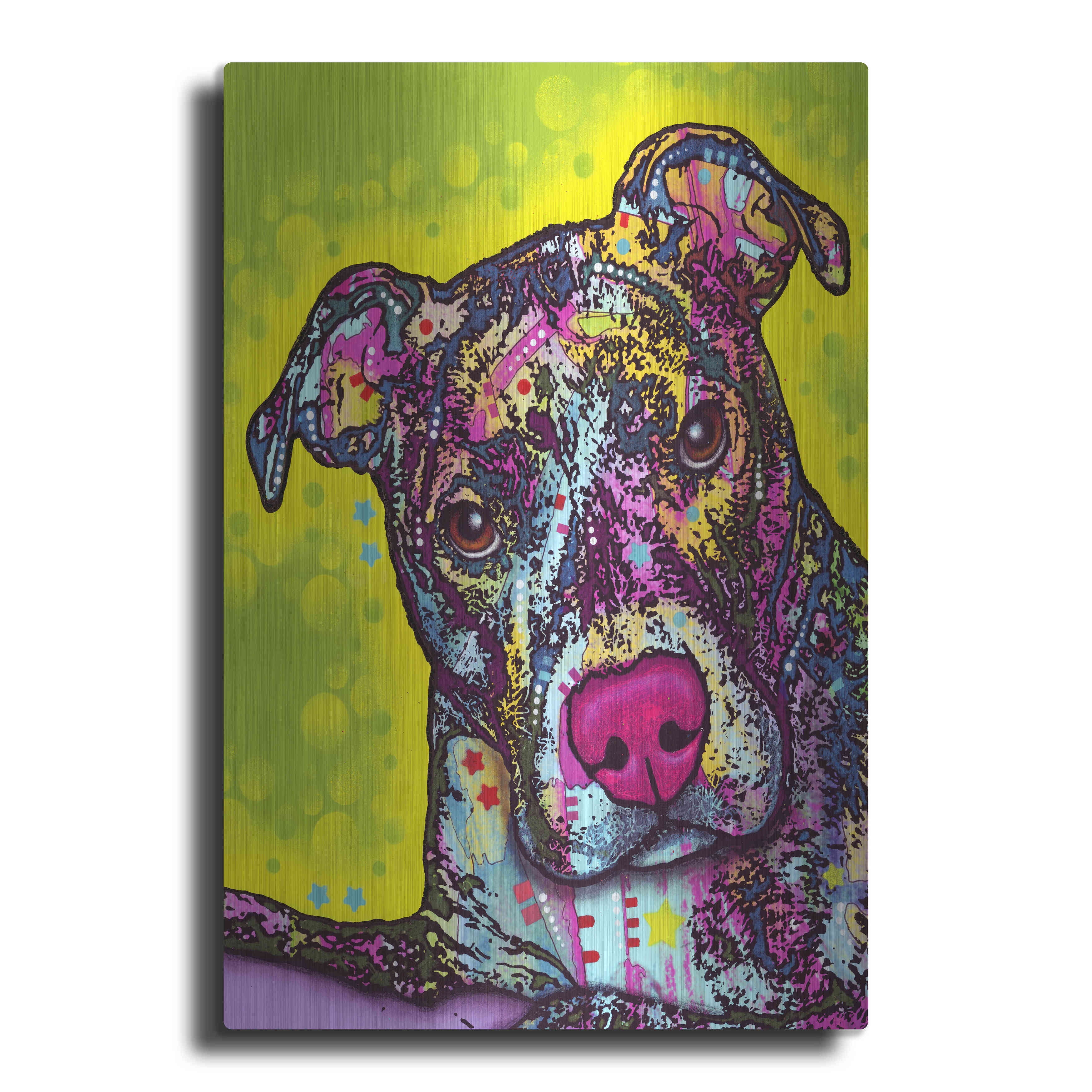 Luxe Metal Art 'Brindle' by Dean Russo, Metal Wall Art, 24"x36 ...