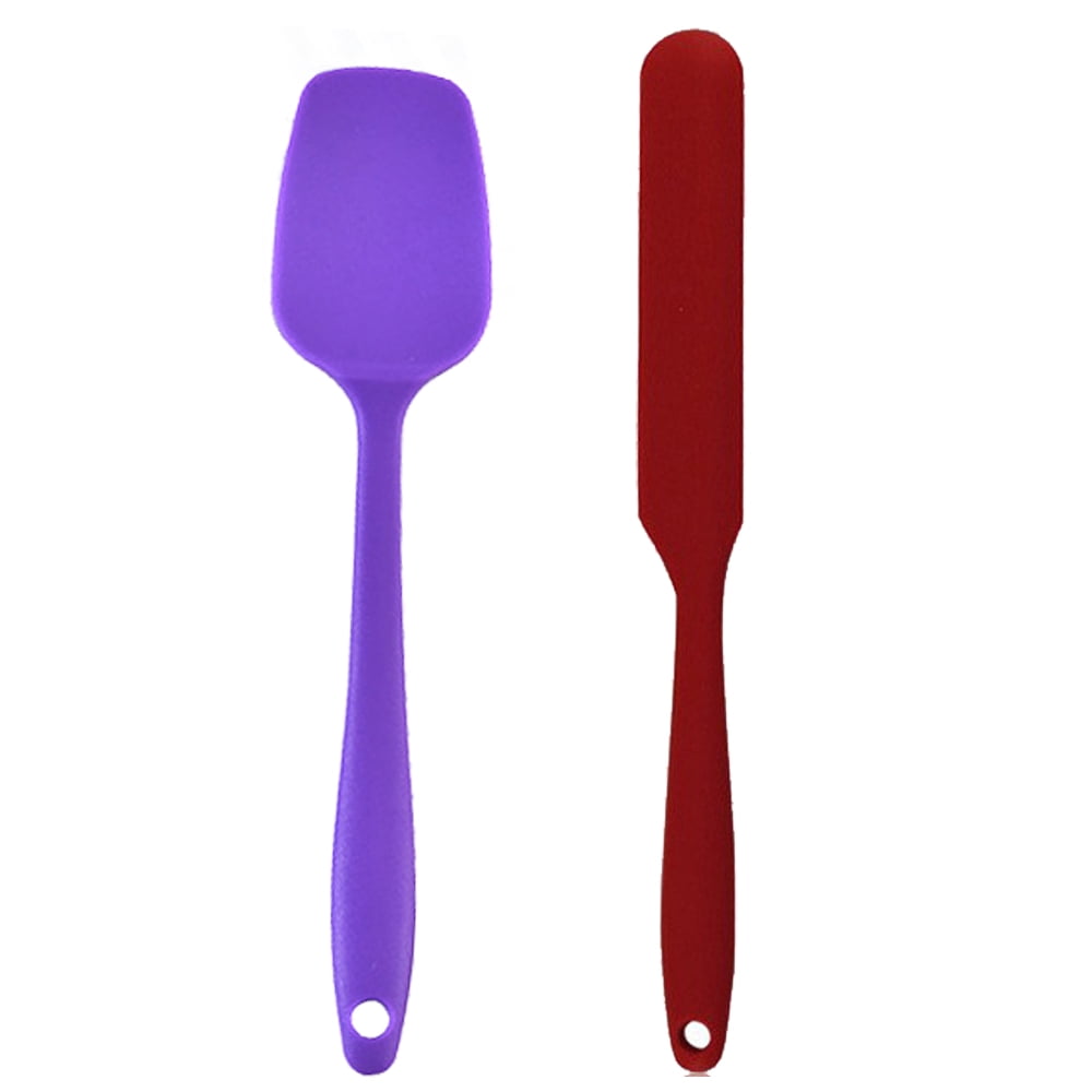 2 Piece Mini Kitchen Utensil Set- Baking Tools Small Silicone Spatula ...