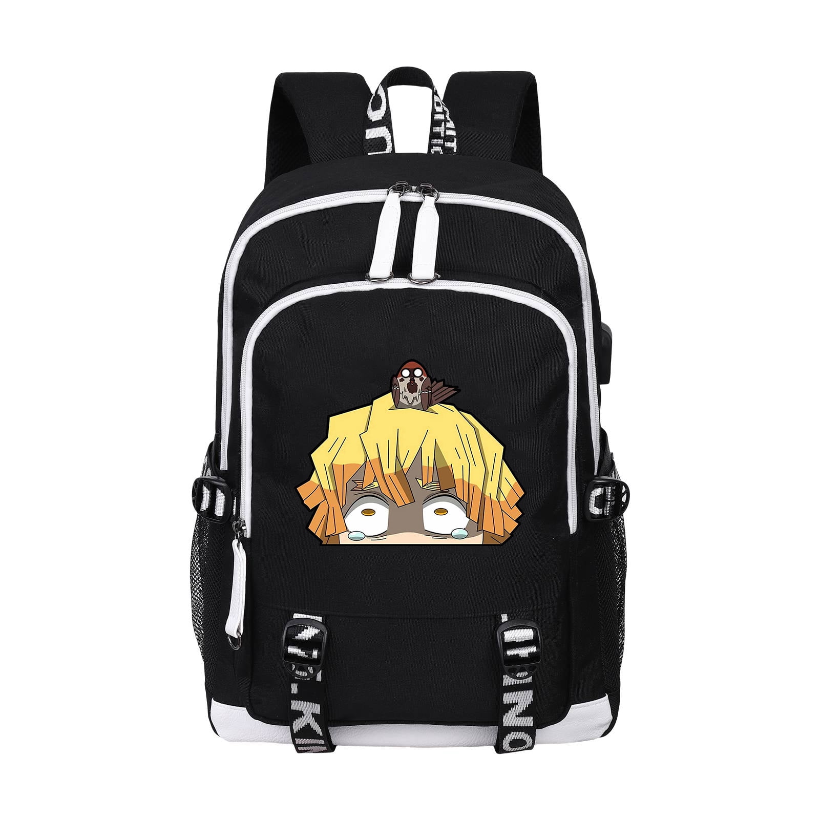 Buy FeiraDeVaidade Backpack With Charger Nezuko Tanjiro Inosuke Anime ...