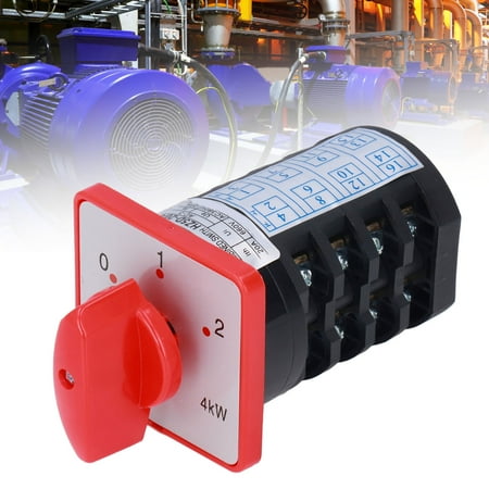 EOTVIA BERM Cam Changeover Switch 4 Terminals 3 Position Control ...