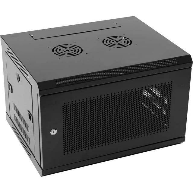 Miumaeov 6U Wall Mount Server Cabinet Network Rack Vented Enclosure ...