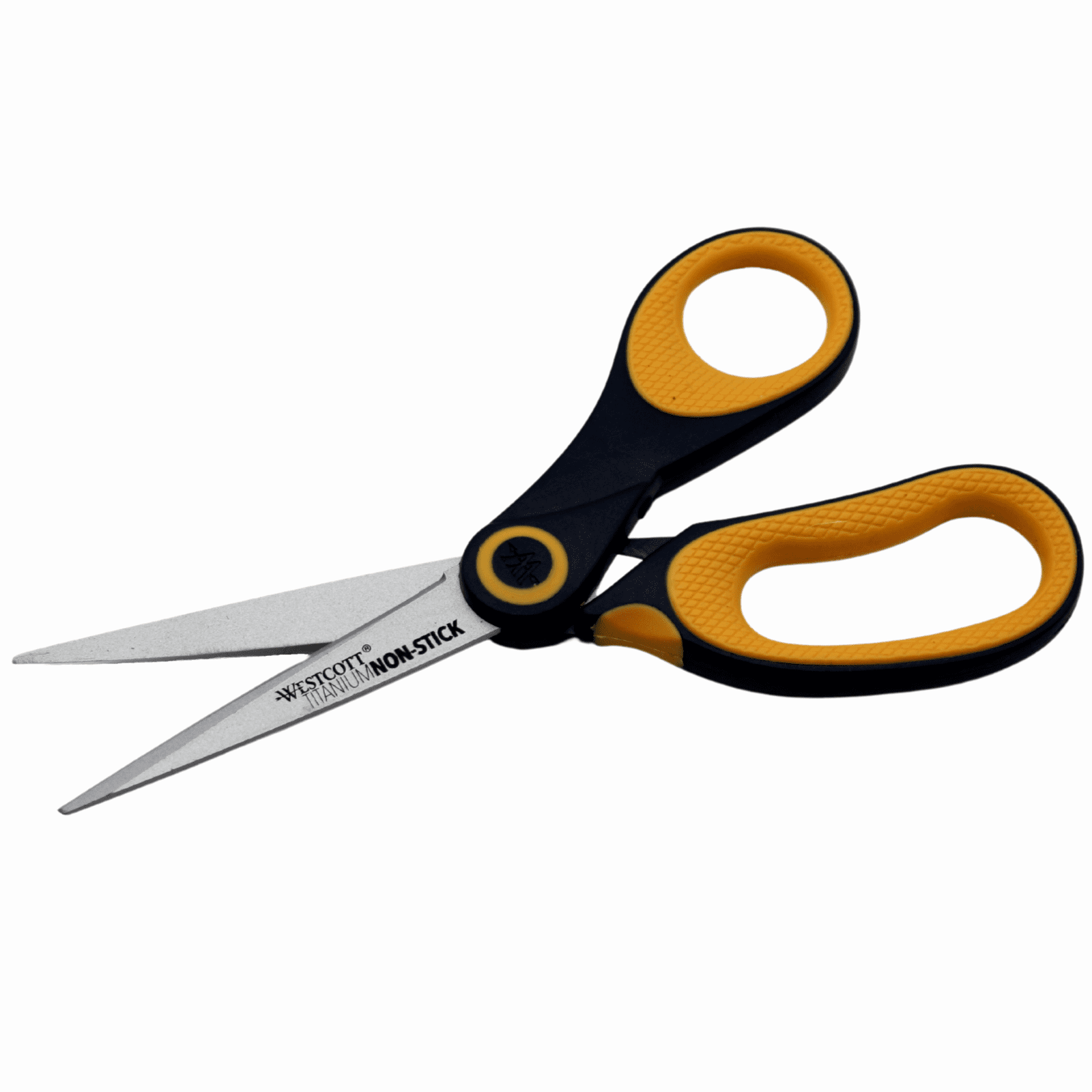 Westcott 8" Titanium Nonstick Straight Yellow/Grey Handle Scissors ...