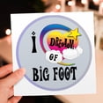 3drose, Cute Girly Heart Star Clouds I Dream of Big Foot, 6 Greeting ...