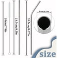 16-Pack Stainless Steel Straw,Reusable Straws – 8 Straight & 8 Bent (8. ...