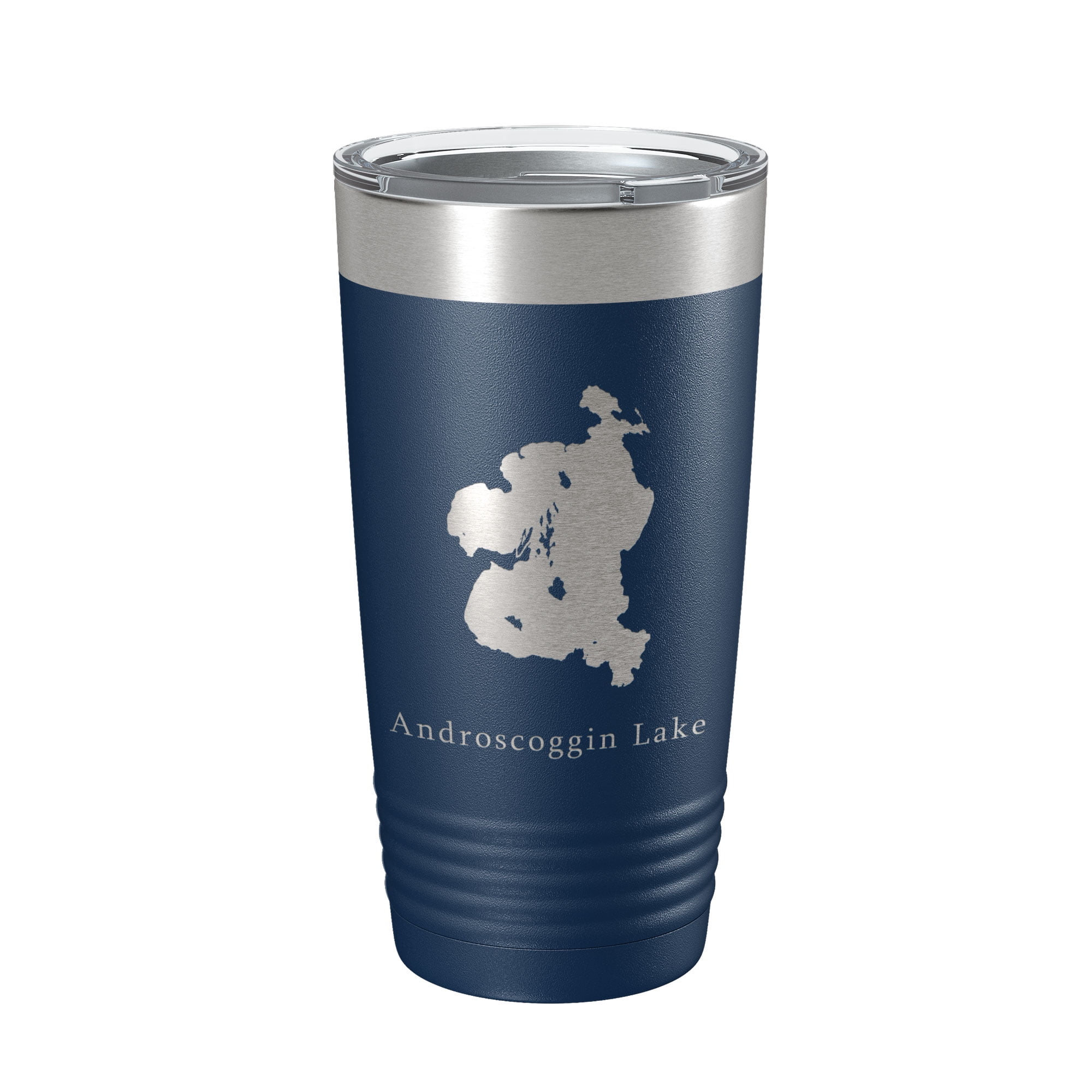 Androscoggin Lake Map Tumbler Travel Mug Insulated Laser Engraved ...