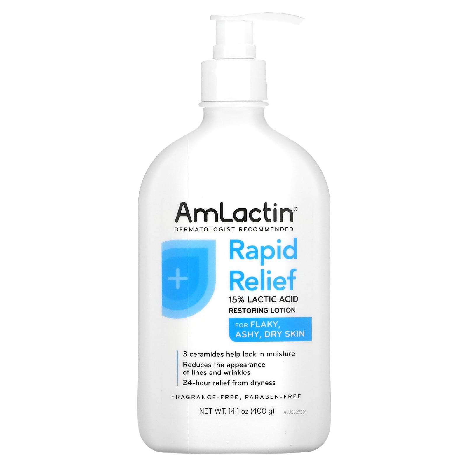 Rapid Relief, 15% Lactic Acid Restoring Lotion, Fragrance Free, 14.1 oz ...