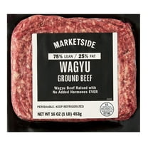 Marketside Organic Grass-Fed Ground Beef, 93% Lean/ 7% Fat, 1 lb, 3 ...
