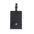 Tags Luggage Tags 2 Pack Pu Id Labels Leather Luggage Tags Suitcase Tra ...