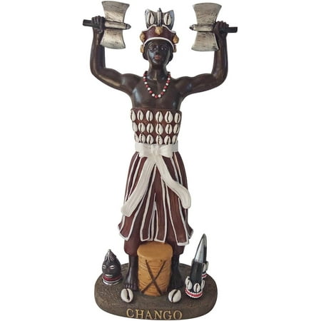 UPC 261005152020 - 13 Inch Santo Orisha Shango Statue Chango with Two ...