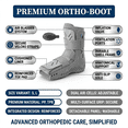 Orthopedic Walking Boot with Inflatable Air Bladders Post-Op Foot and ...