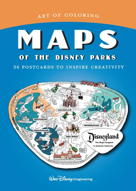 Art of Coloring: Art of Coloring: Maps of the Disney Parks : 36 ...