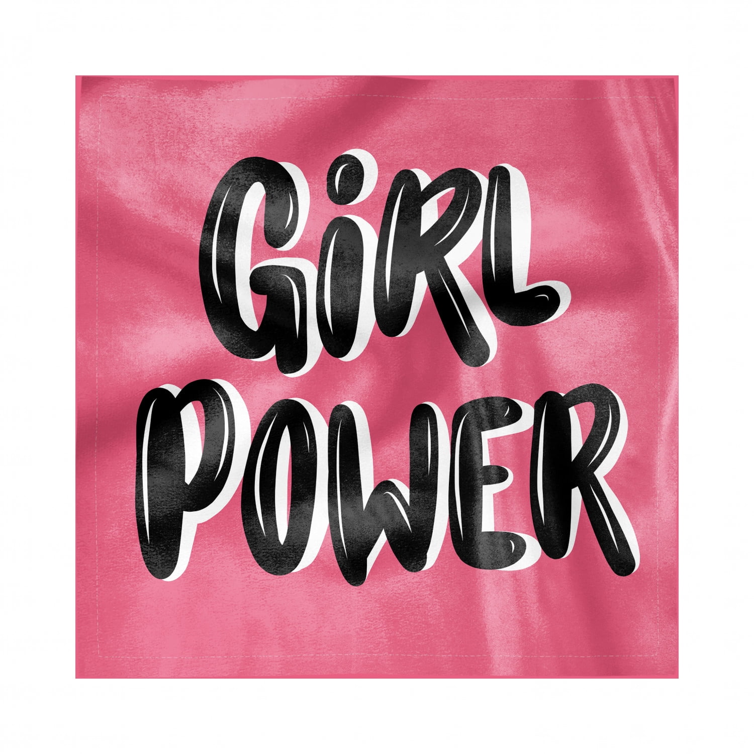 Girl Slogan Decorative Napkins Set of 4, Chunky and Pop Girl Power Text ...