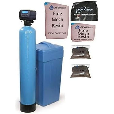 AFW Filters Built Fleck 5600SXT 48,000 Grain Water Softener with Upflow ...