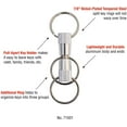 Lucky Line 3-Way Pull Apart Keychain, Silver, 1 Pack 71501 - Walmart.com