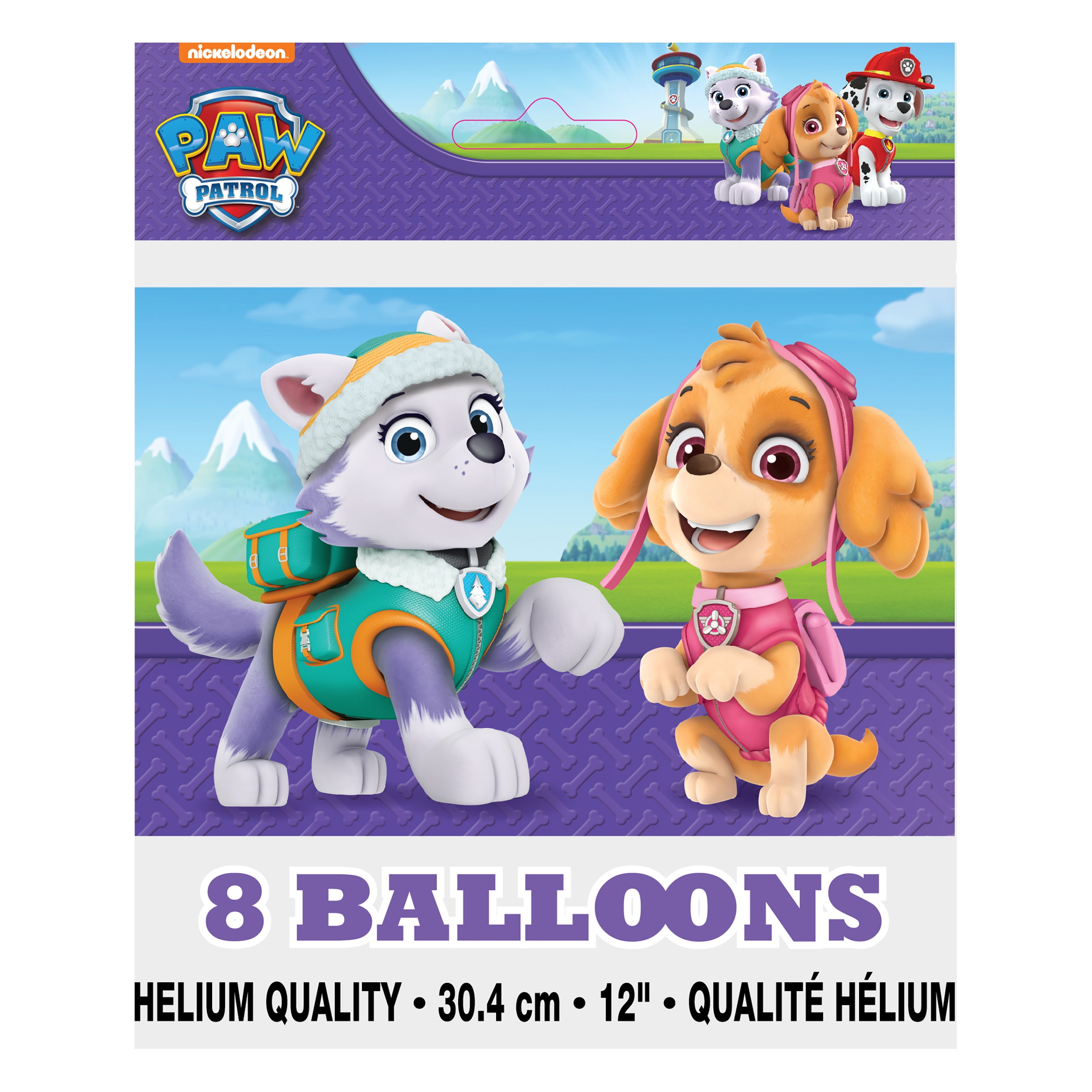 Latex Skye Paw Patrol Balloons 12 In 8ct