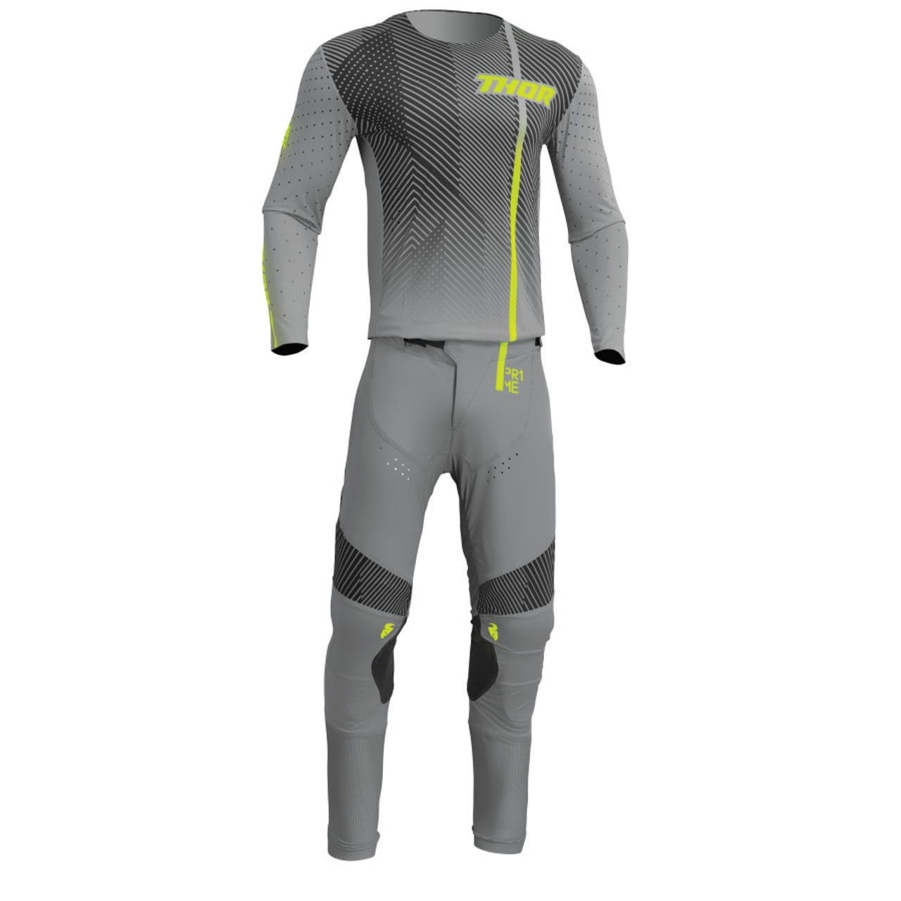 Thor 2023 Prime Tech Offroad Motocross Jersey Pant Combo Gray/Black ...