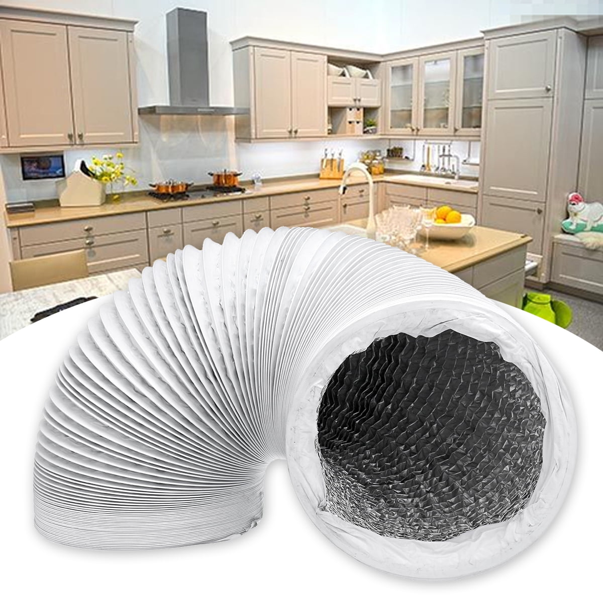 Multi-size 13FT White Flexible Window Vent Hose Tube Air Conditioner ...