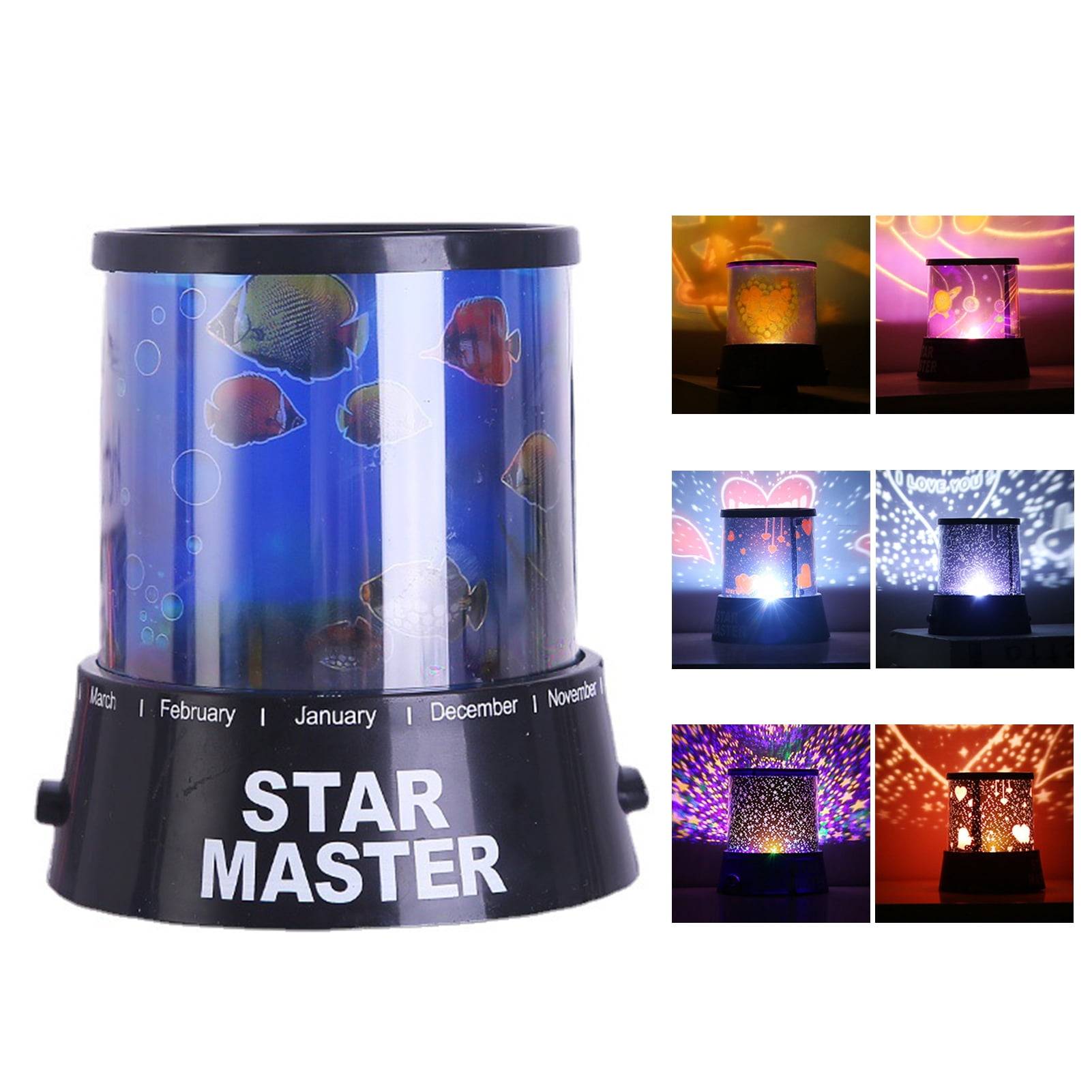Colorful Starry Sky Projection Lamp, High Brightness, One-Key Start ...